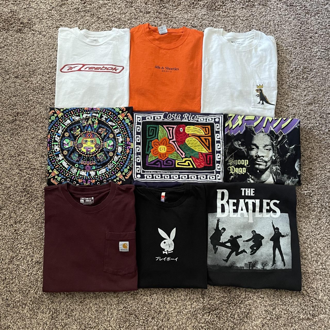 🤍 Wholesale 9 T-Shirt Bulk Bundle Lot Variety of... - Depop