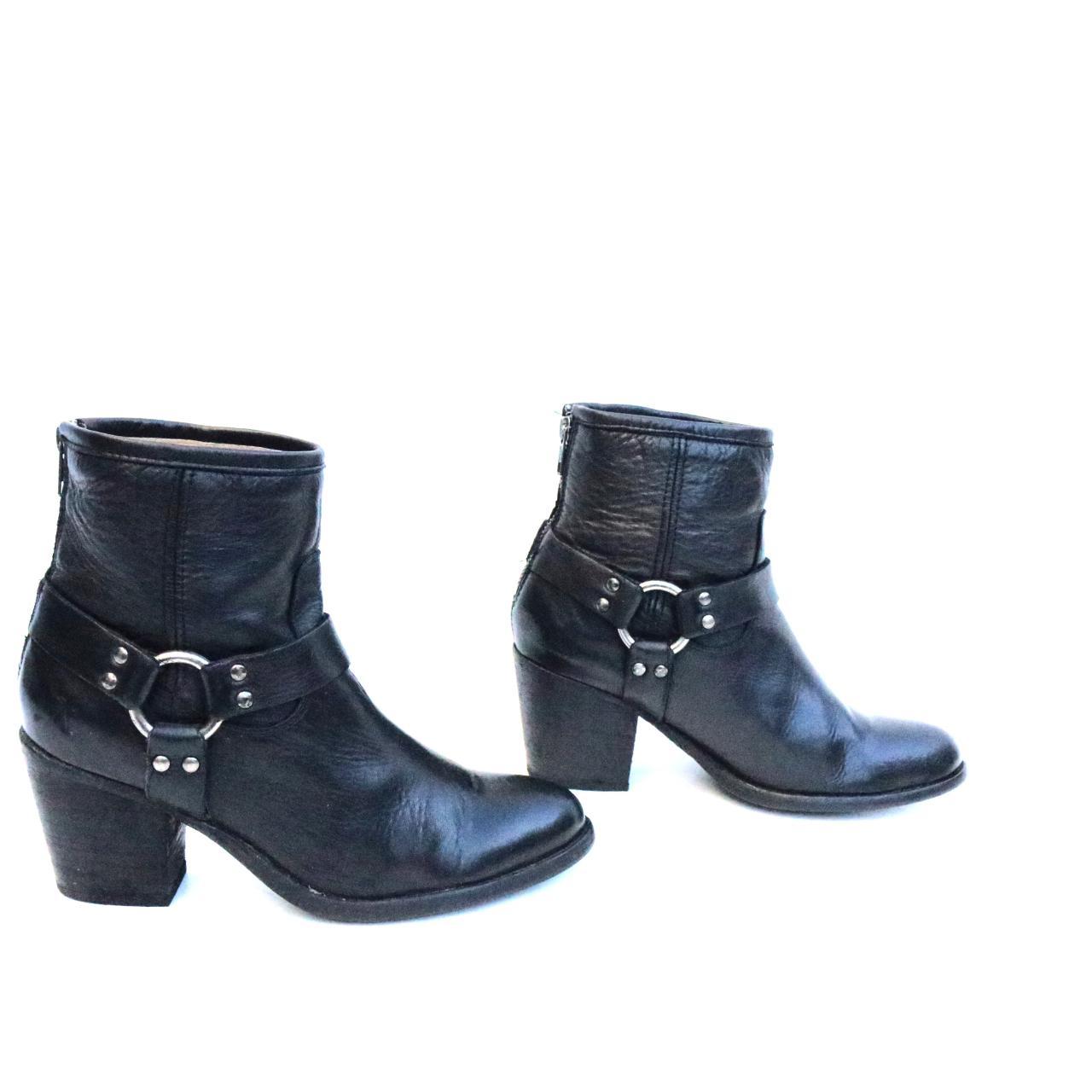 This is a pair of Frye Tabitha triple harness... - Depop