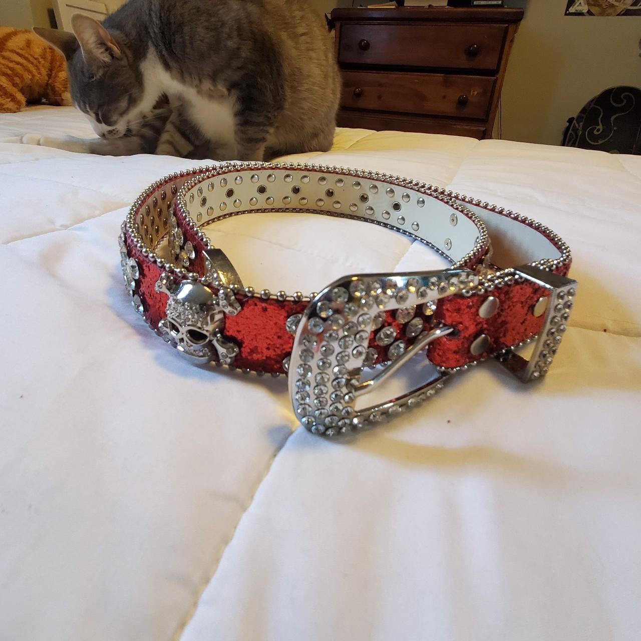 Bb Simon type bling belt 36/40" inches long (Dm for... - Depop