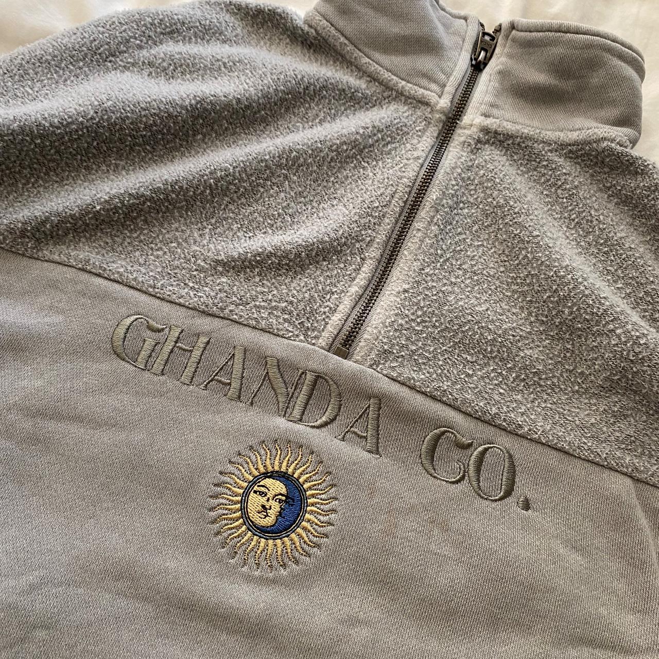 Ghanda quarter zip jumper, AU8 Small stain shown in... - Depop