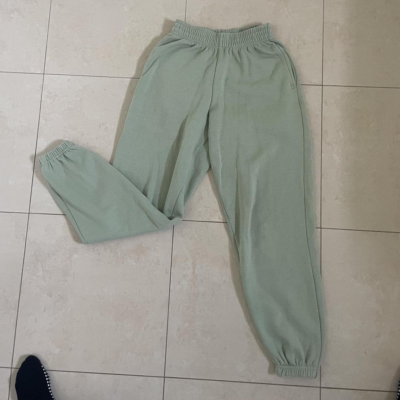 Green lounge trackies with fleece lining. Super... - Depop
