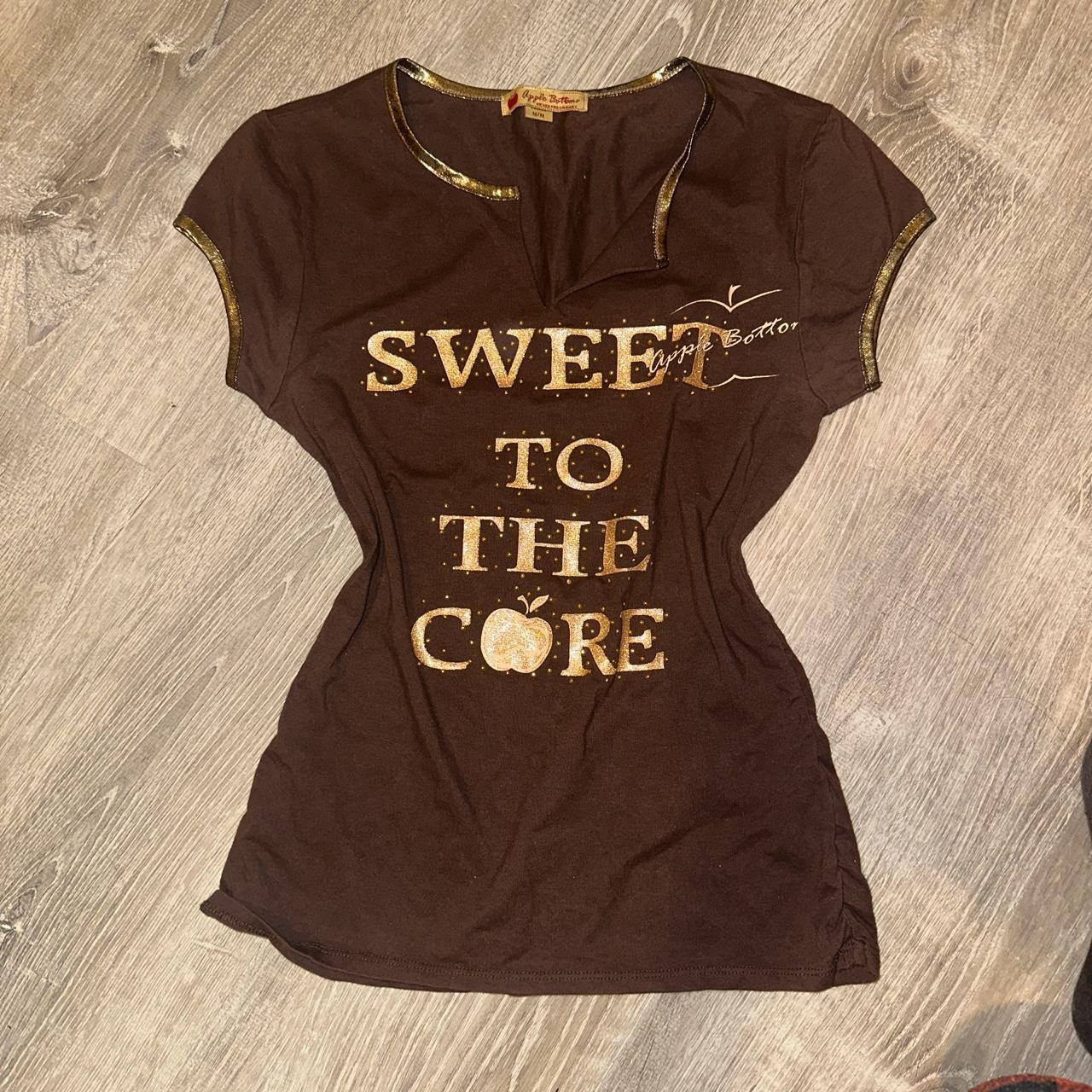 Y2K APPLE BOTTOMS SHIRT #Y2K - Depop