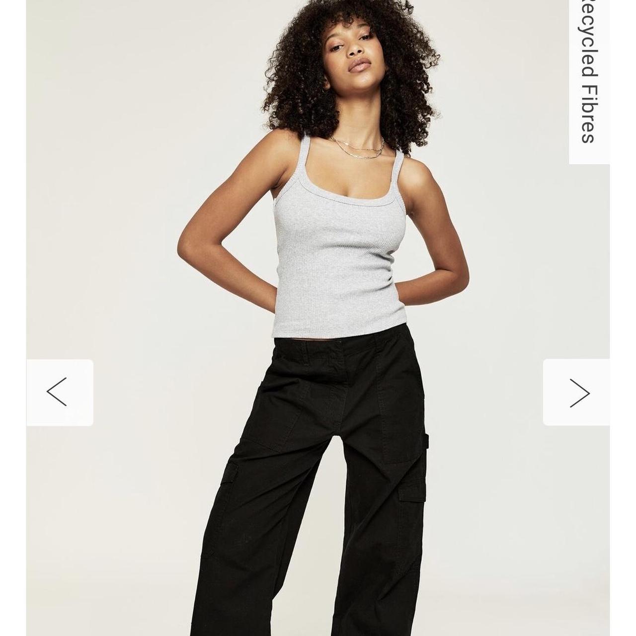 Supre Riri Scoop Neck Tank Top in Grey tags no... - Depop