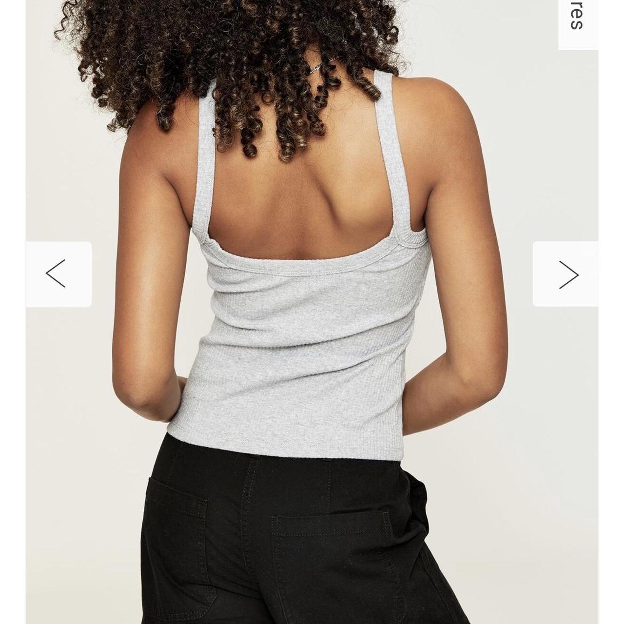 Supre Riri Scoop Neck Tank Top in Grey tags no... - Depop