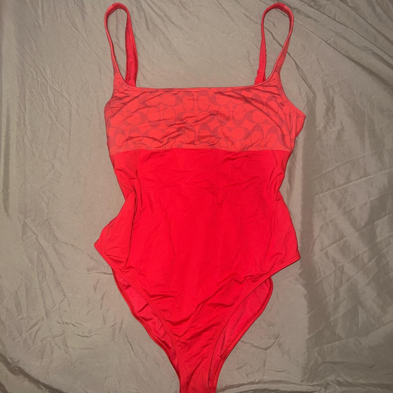 authentic coach monogram swimsuit can be worn as a... - Depop