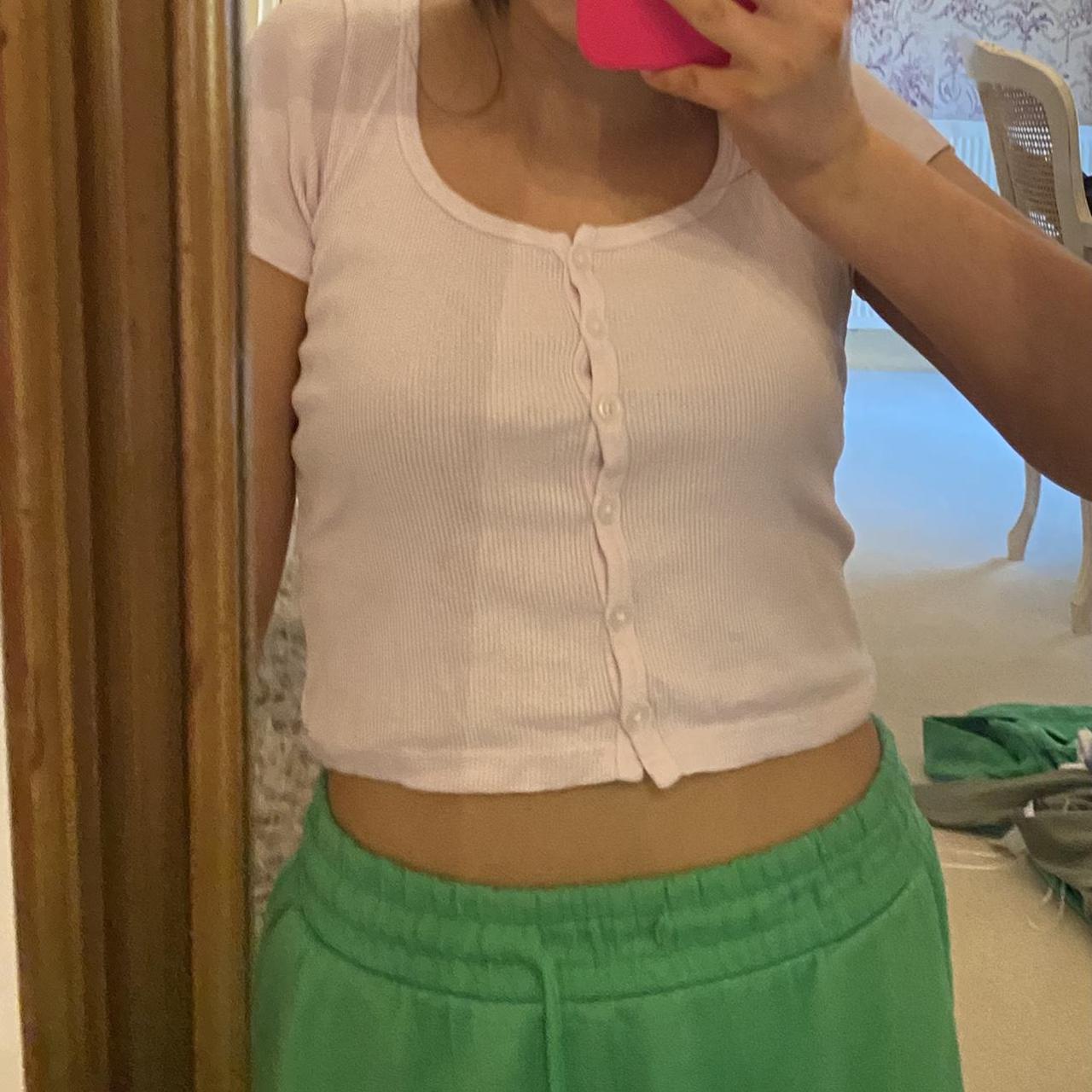 Pink brandy Melville button up 💓 • Only worn a... - Depop