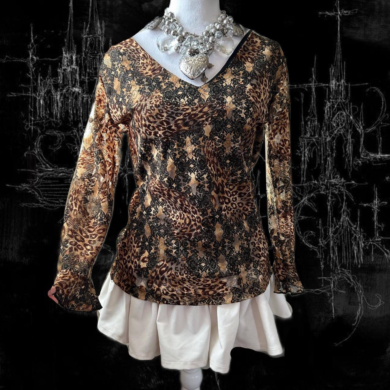 Fashion Bug - Size Medium-Large Mesh leopard print... - Depop