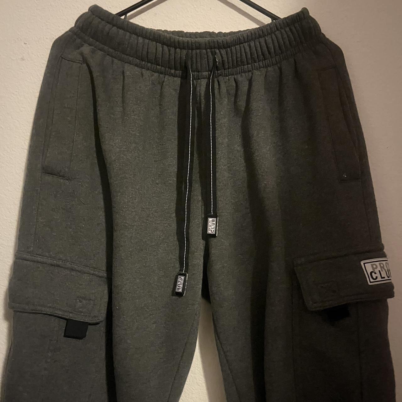 pro club dark grey sweats size small in great... | Depop