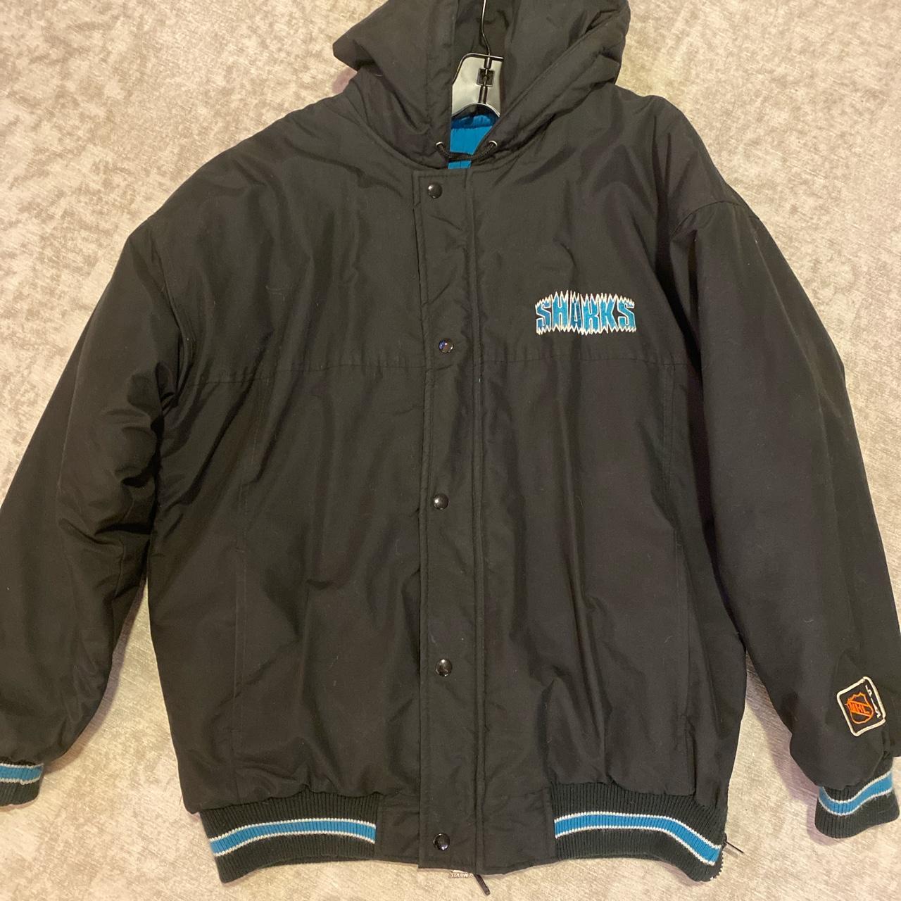 Vintage Starter Sharks Jacket Very good... - Depop