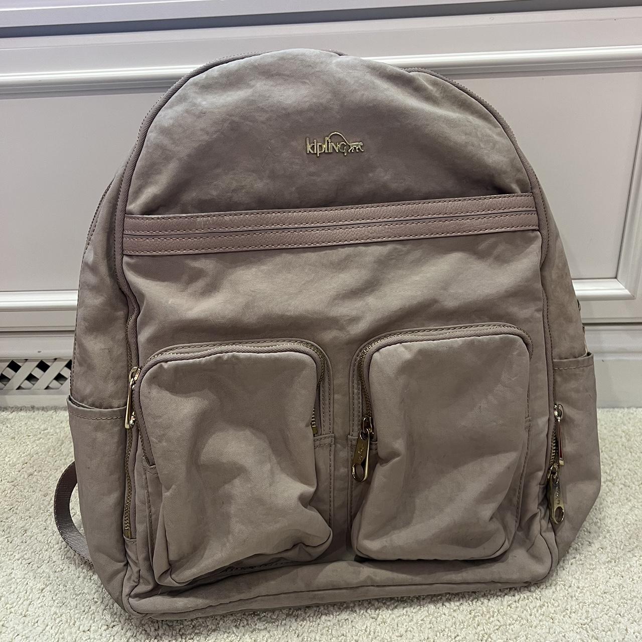 Kipling backpack with computer sleeve Gold zipper... - Depop