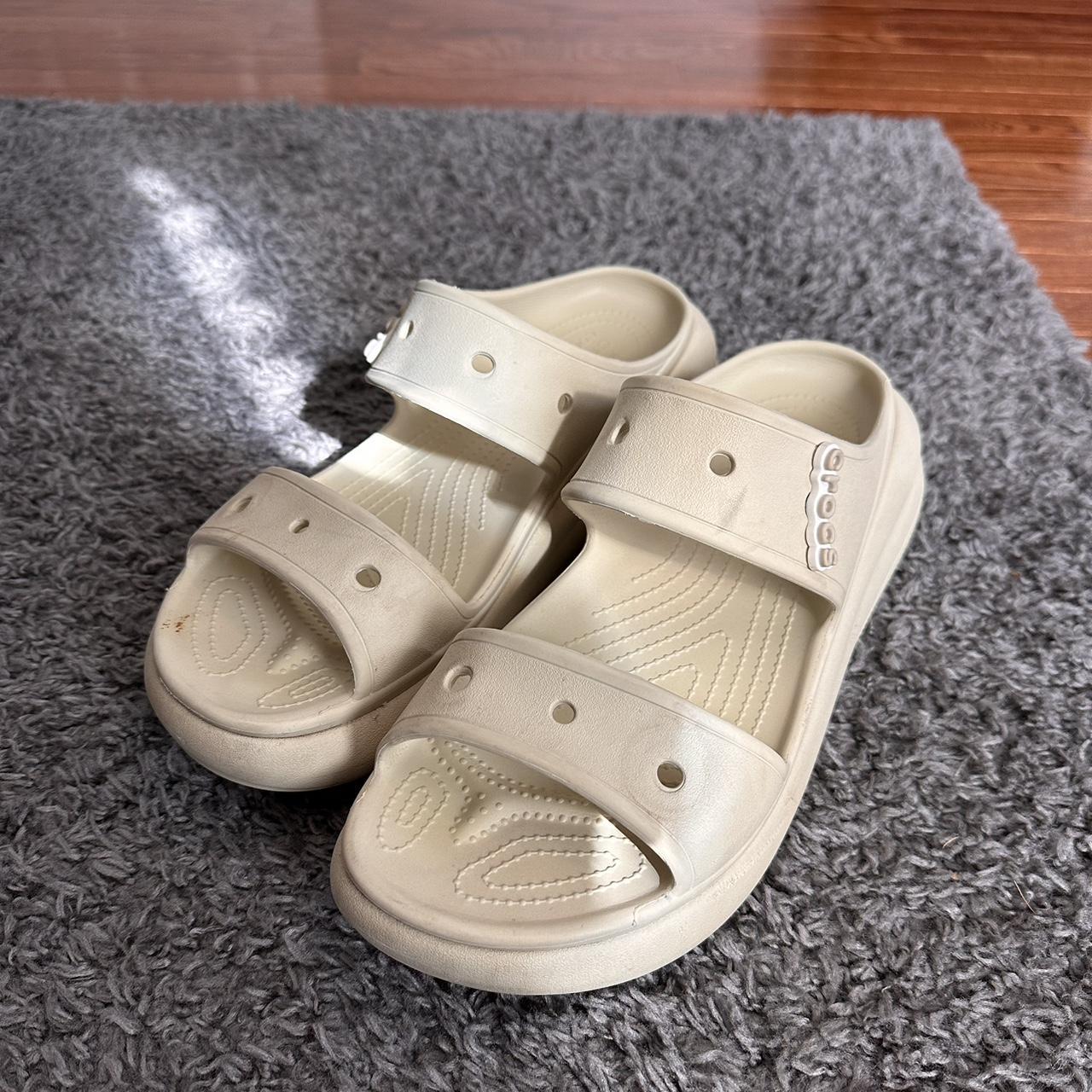 High top Crocs Sandals Used in decent condition... - Depop