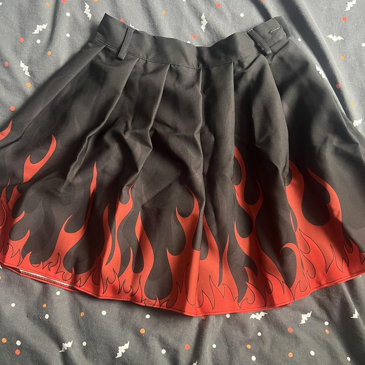 Flame skirt, very cute just not my style! Size XS... - Depop
