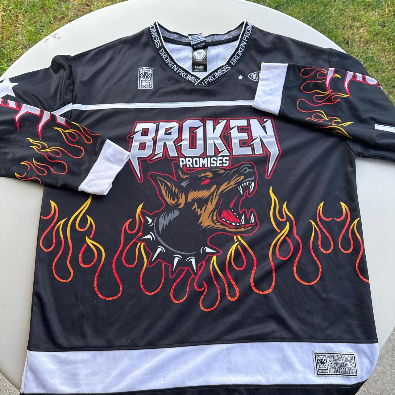 Broken promises long sleeve shirt size X-Large - Depop