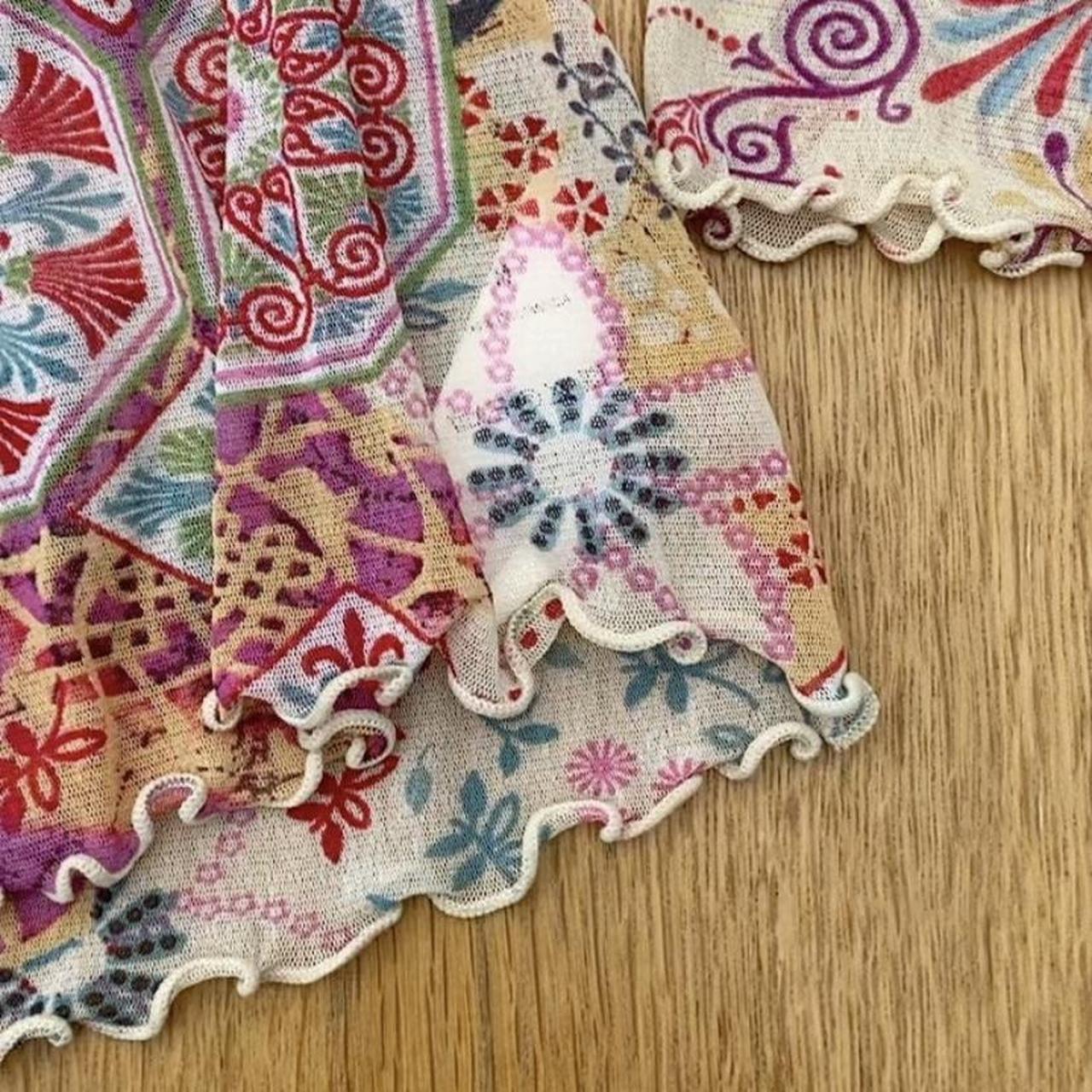 Y2K mesh top Stunning vintage early 2000s mesh boho... - Depop