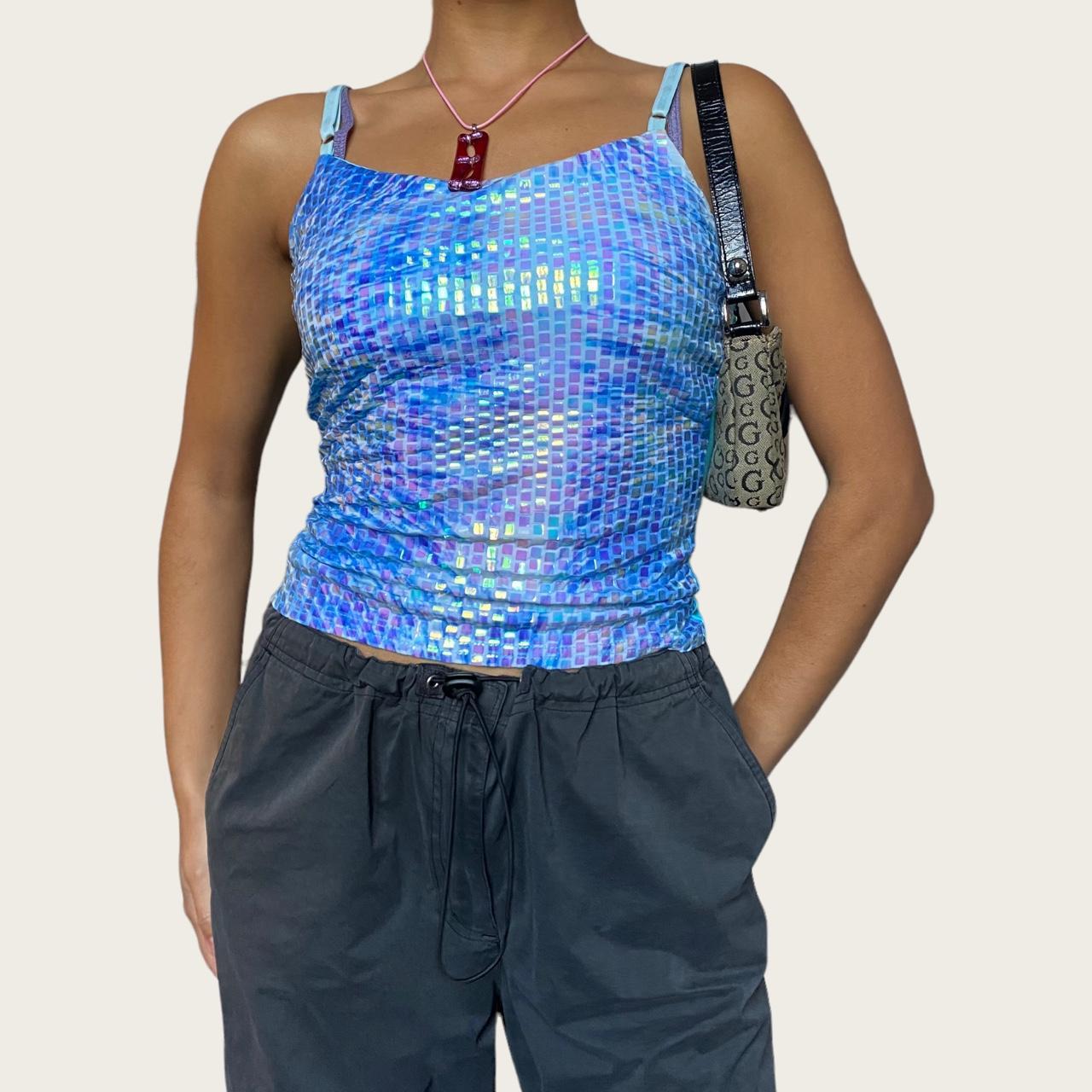 Morgan De Toi Women's Blue Top | Depop