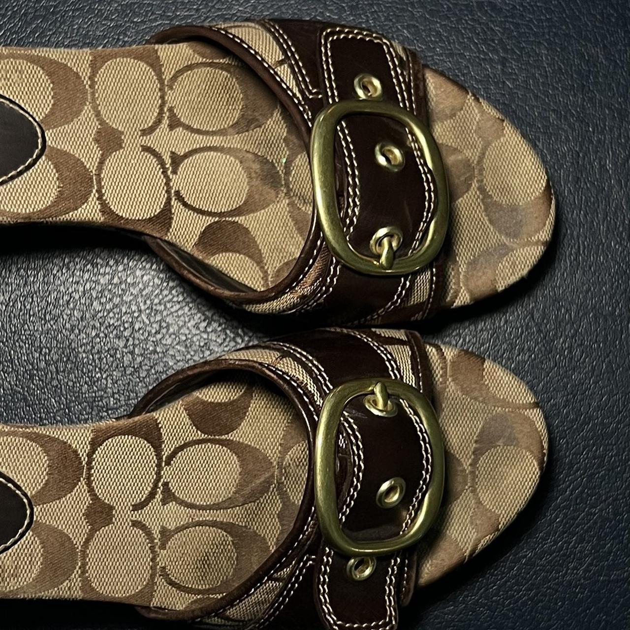 VINTAGE COACH WEDGES 🤍 SIZE: 8M Definitely worn... - Depop