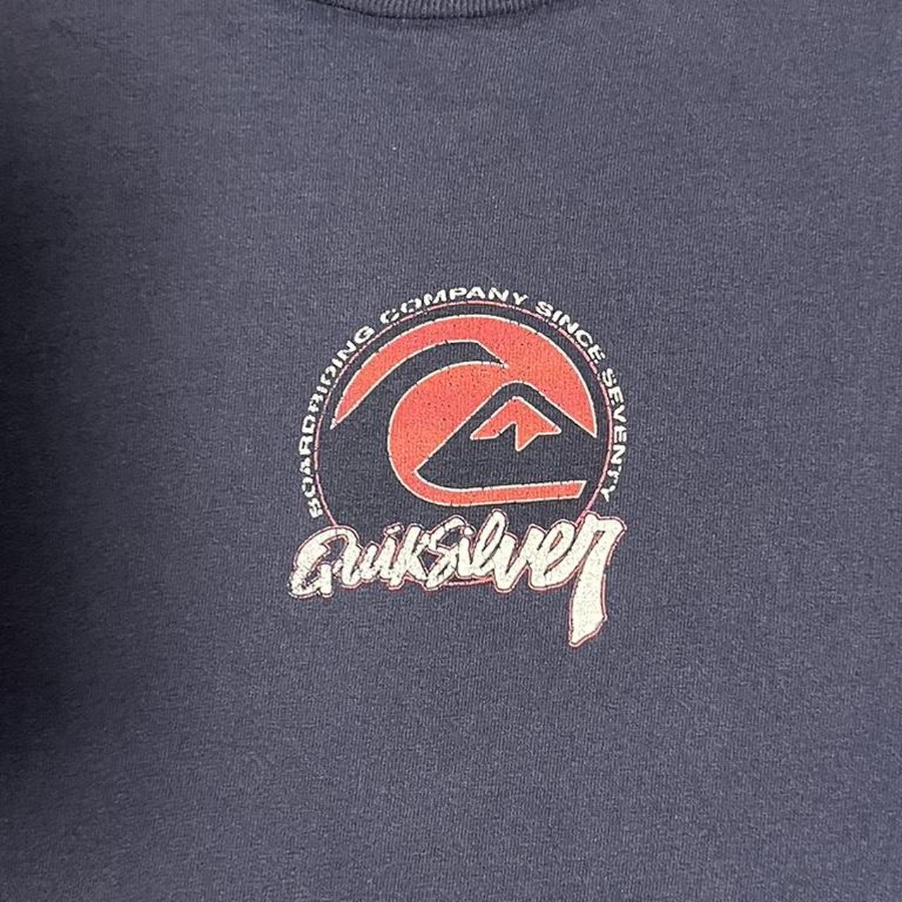 Vintage Oversized Navy Quicksilver Long Sleeve.... - Depop