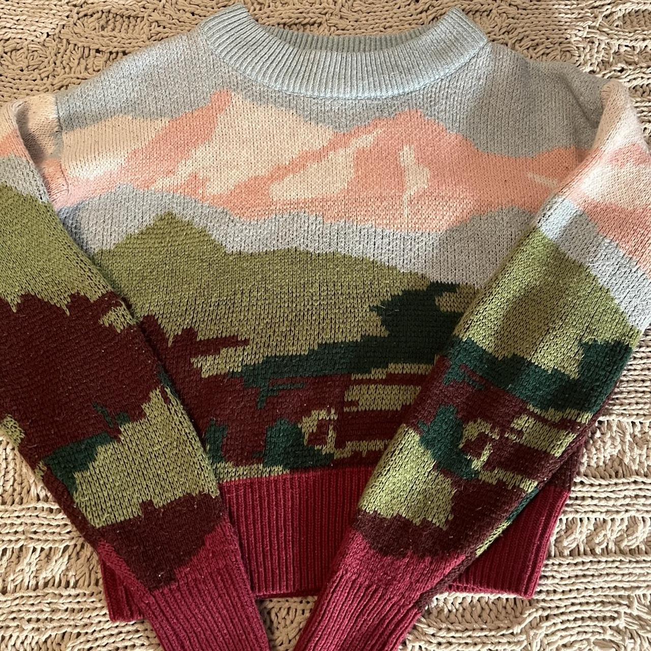 Wild Fable Blue Landscape Sweater 💙 XS I’ve only... | Depop