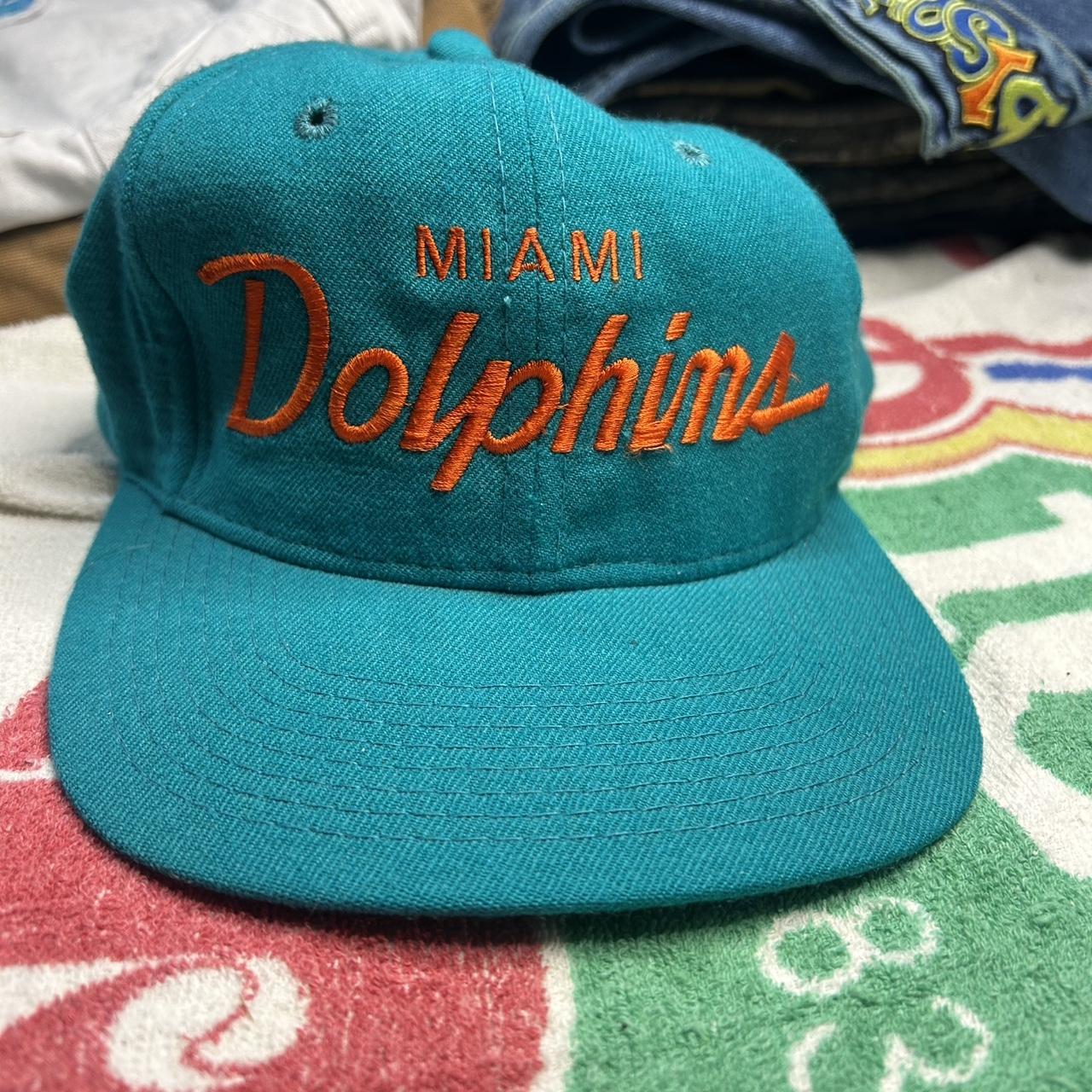 Vintage Miami Dolphins Script Sports Specialties in... - Depop
