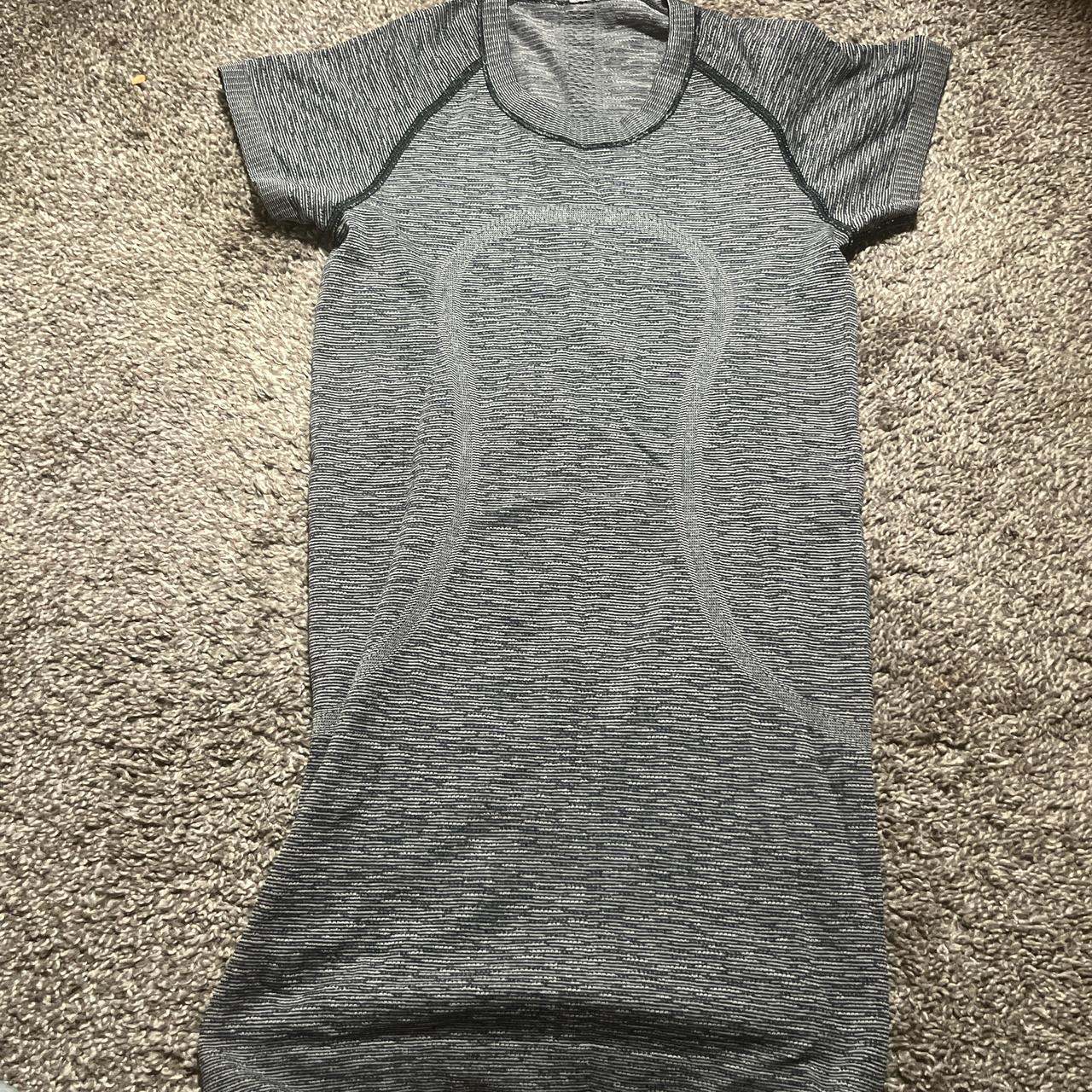 lululemon swiftly tech t shirt heather grey tag... - Depop