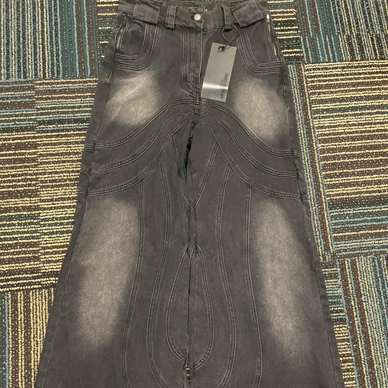 no faith studio jeans #opium #flarejeans #widelegged... - Depop