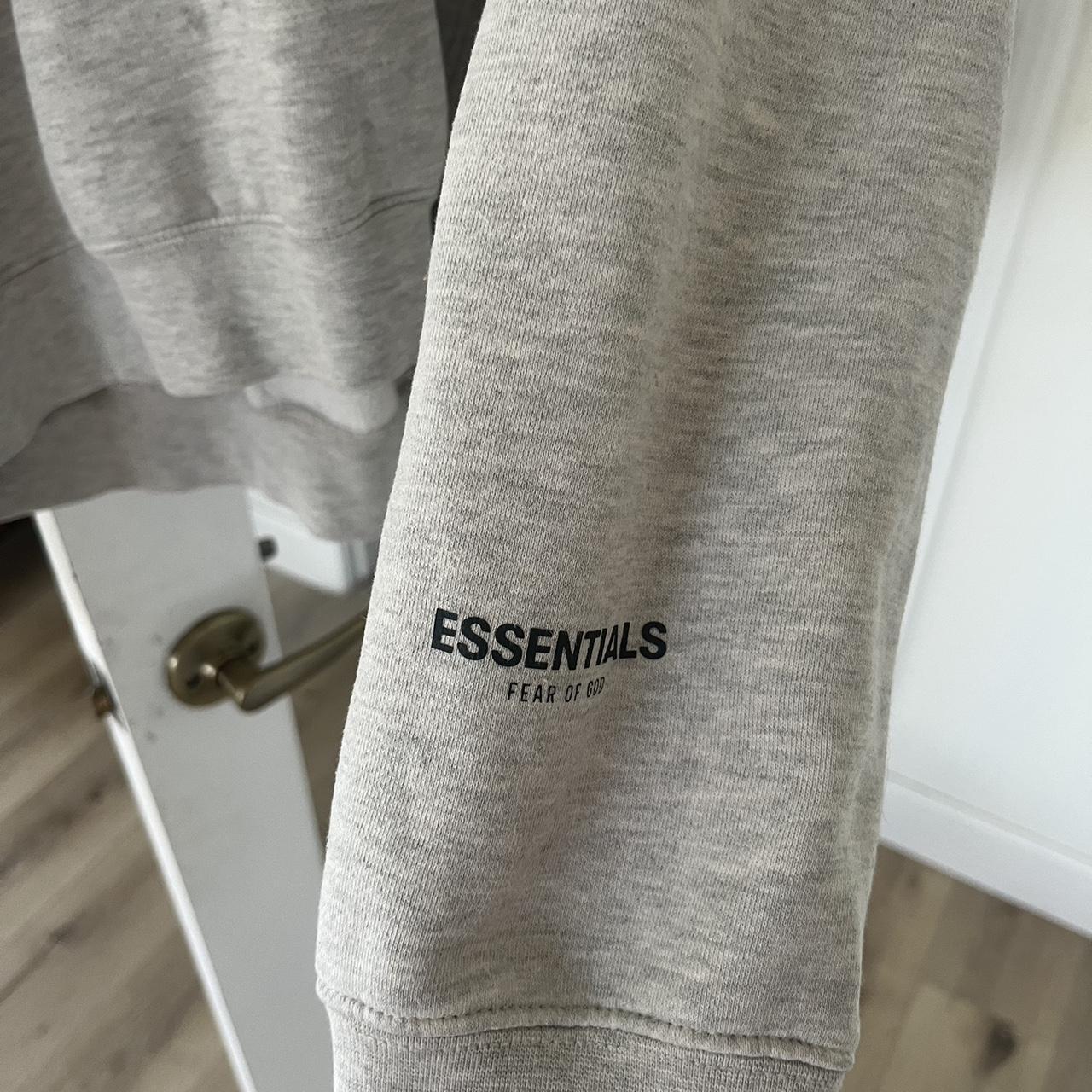 Grey Essentials Fear of God hoodie NEW - Depop