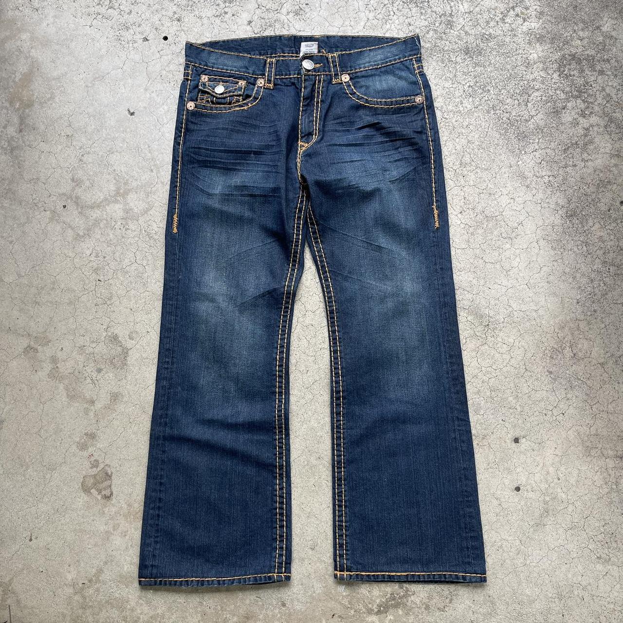 Vintage Y2K True Religion Joey Super T Dark Blue | Depop Vintage Y2K True Religion Joey Super T Dark Blue | Depop