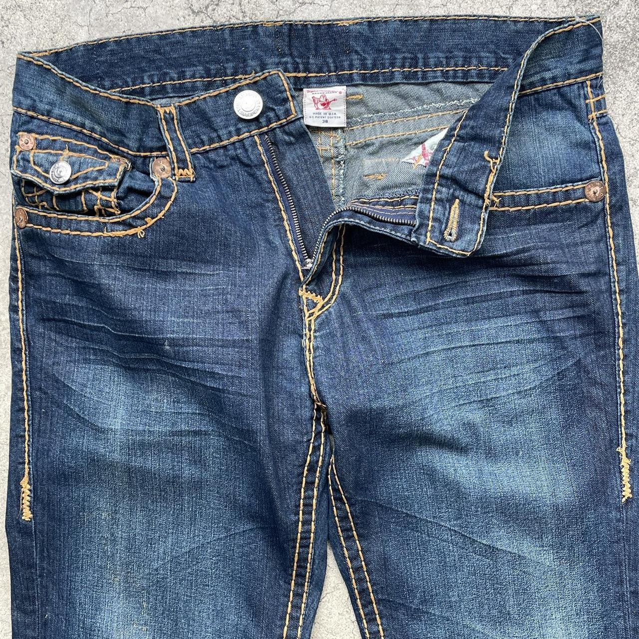 Vintage Y2K True Religion Joey Super T Dark Blue | Depop Vintage Y2K True Religion Joey Super T Dark Blue | Depop