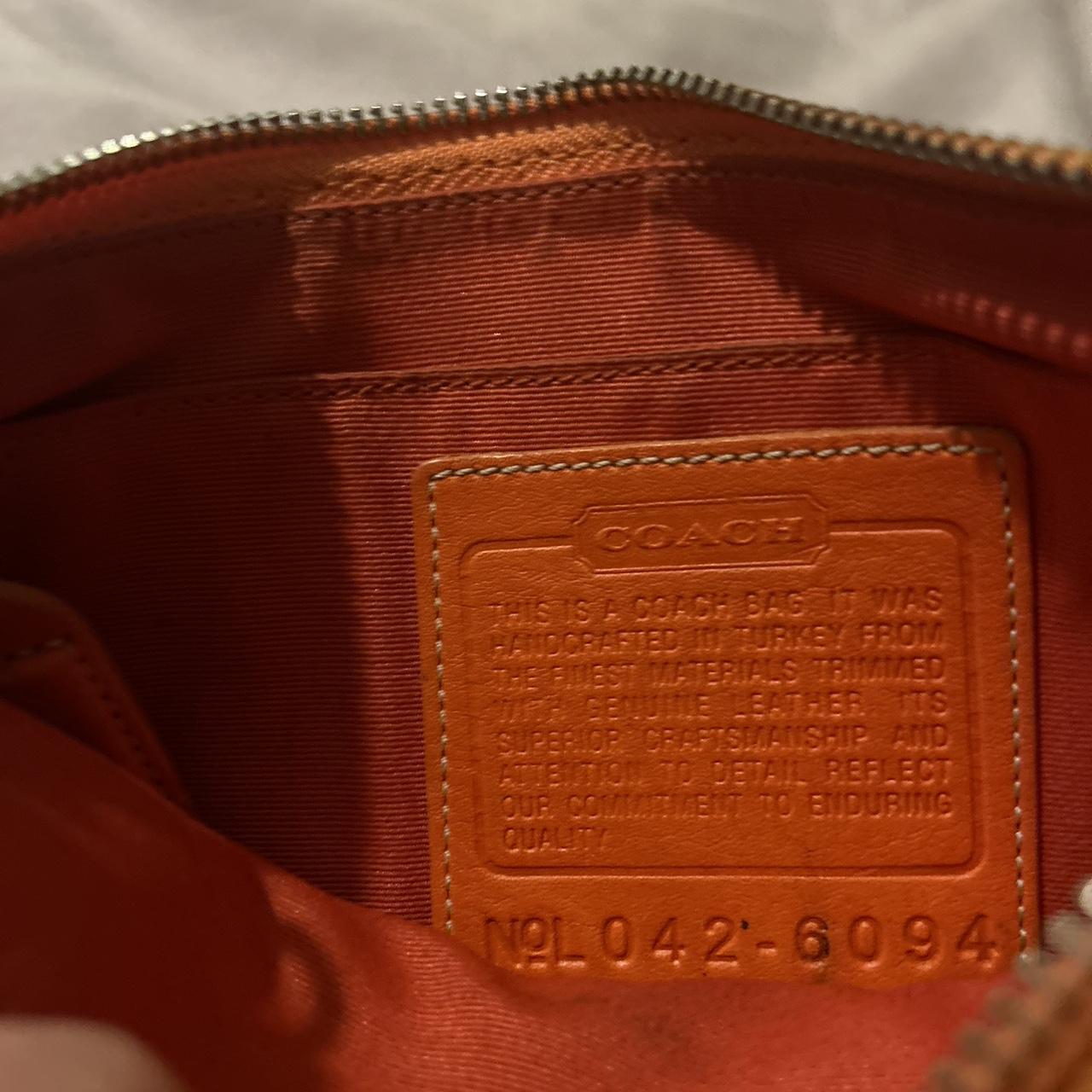 Vintage orange Coach hand bag, perfect condition.... | Depop