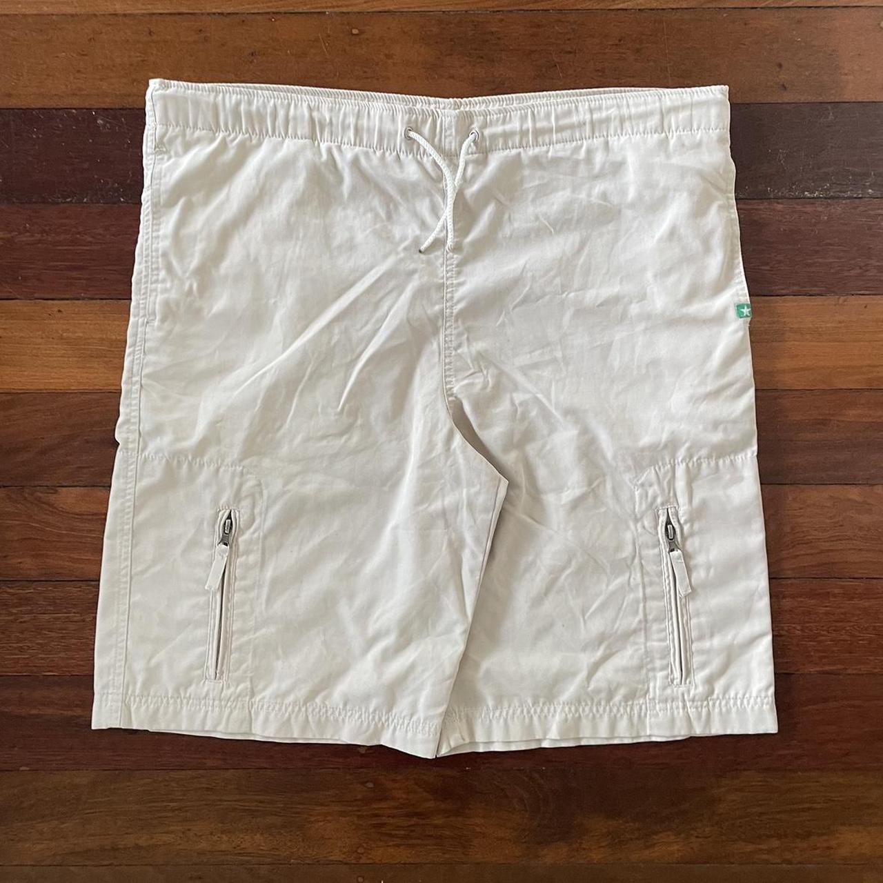 Vintage Maui Blue Surfwear Cargo Utility Shorts... - Depop