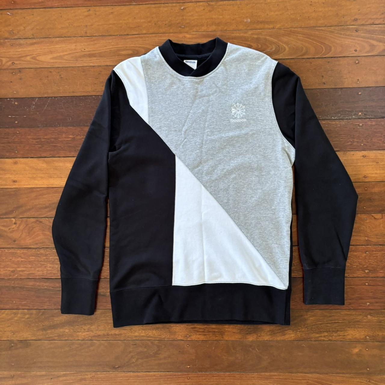 Vintage Reebok Embroidered Y2K Panel Jumper sick... - Depop