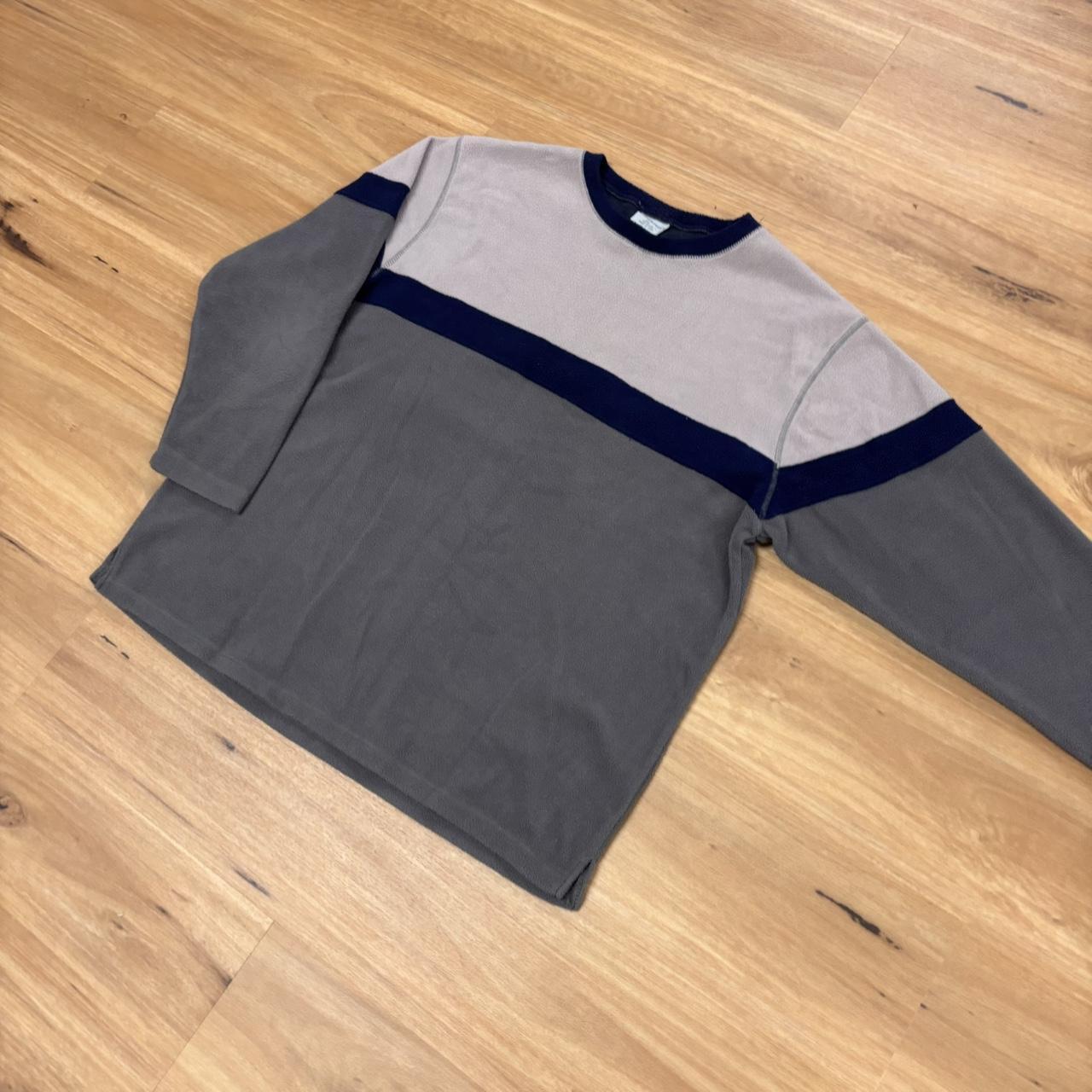 Vintage 90s Simply Basics Boxy Green Fleece Pullover... | Depop