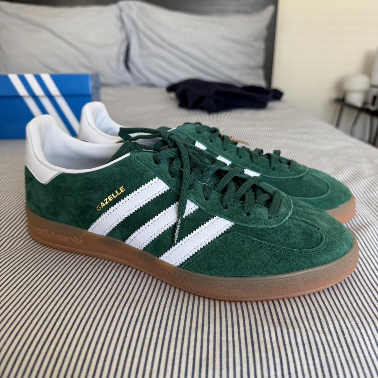 Adidas indoor gazelle. Collegiate green. Brand new,... | Depop