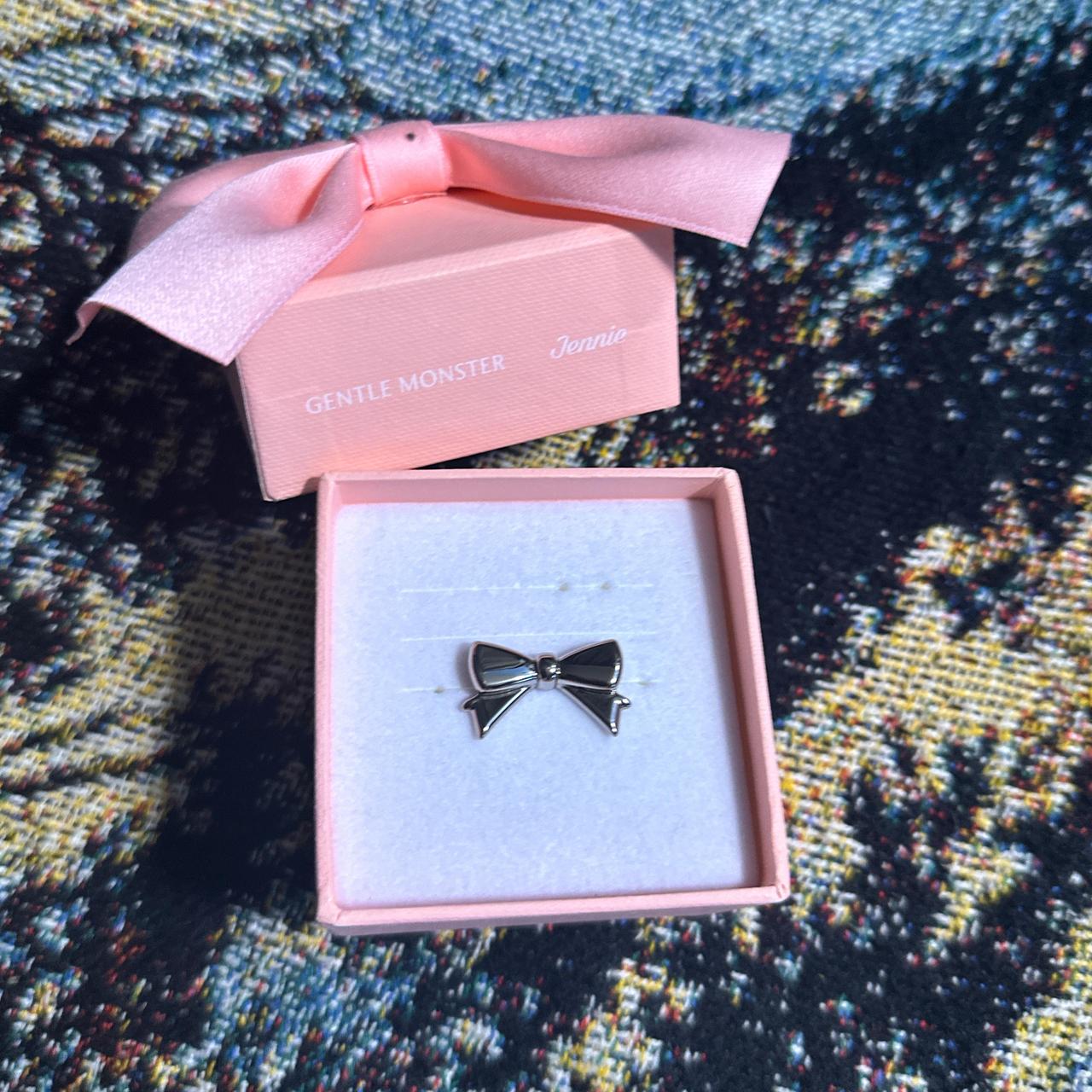 Gentle Monster x Jennie Aile.m Silver Bow Charm -... - Depop
