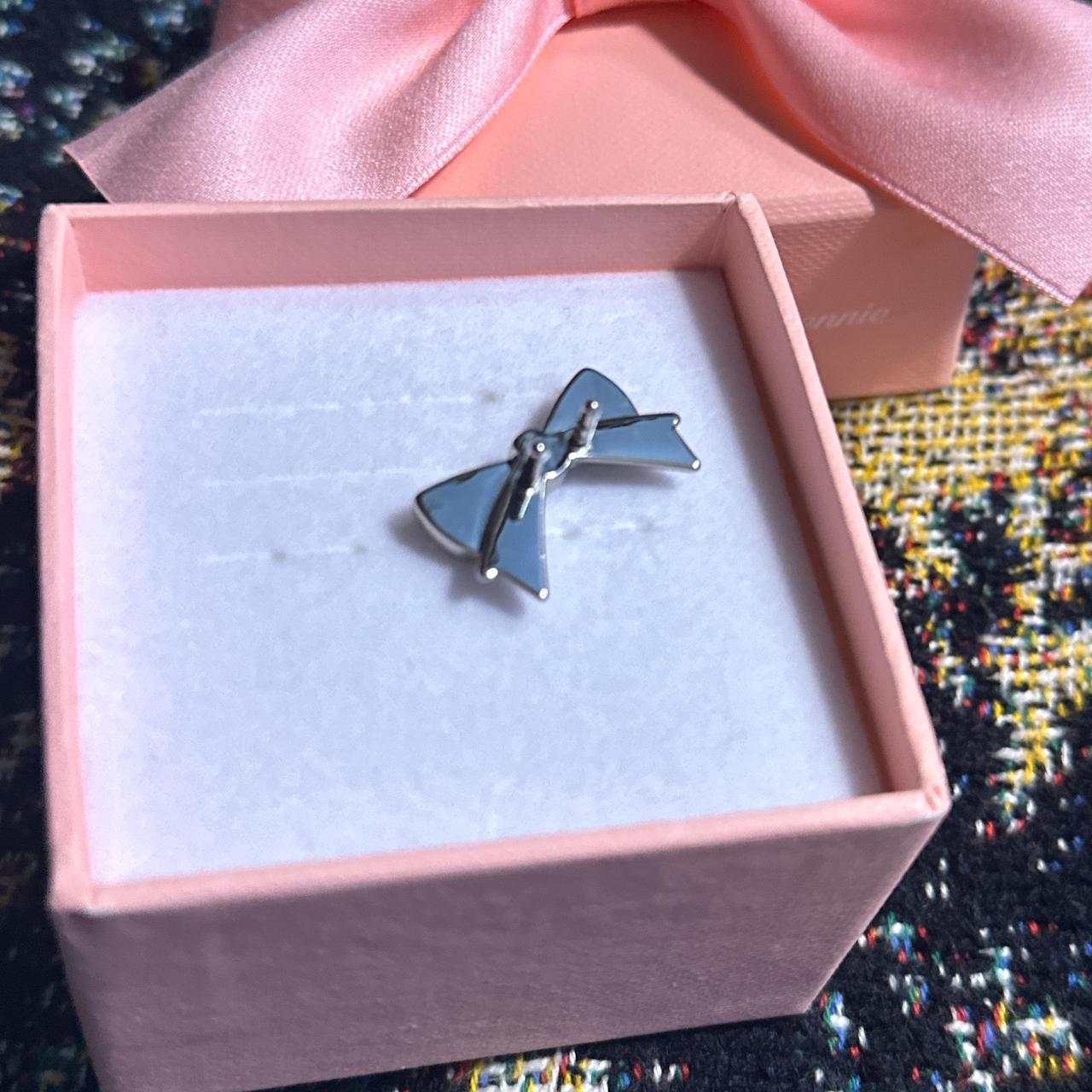 Gentle Monster x Jennie Aile.m Silver Bow Charm -... - Depop