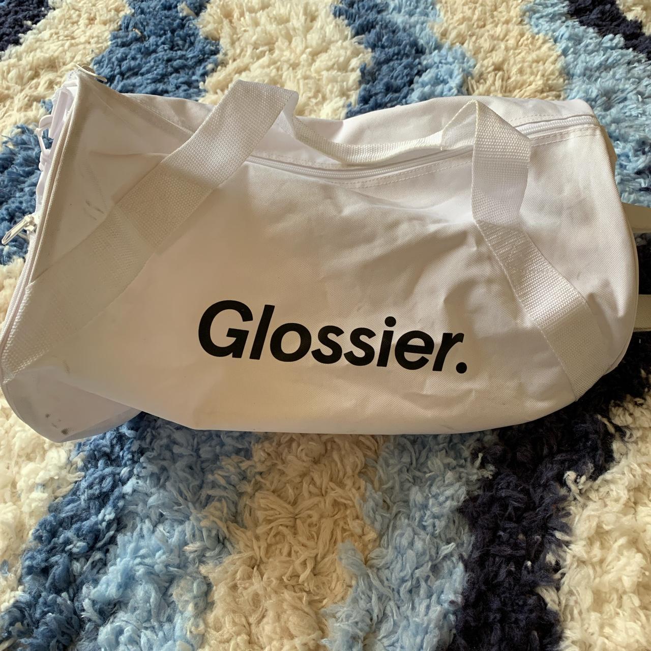 *Rare* Glossier white duffel bag Several marks... - Depop
