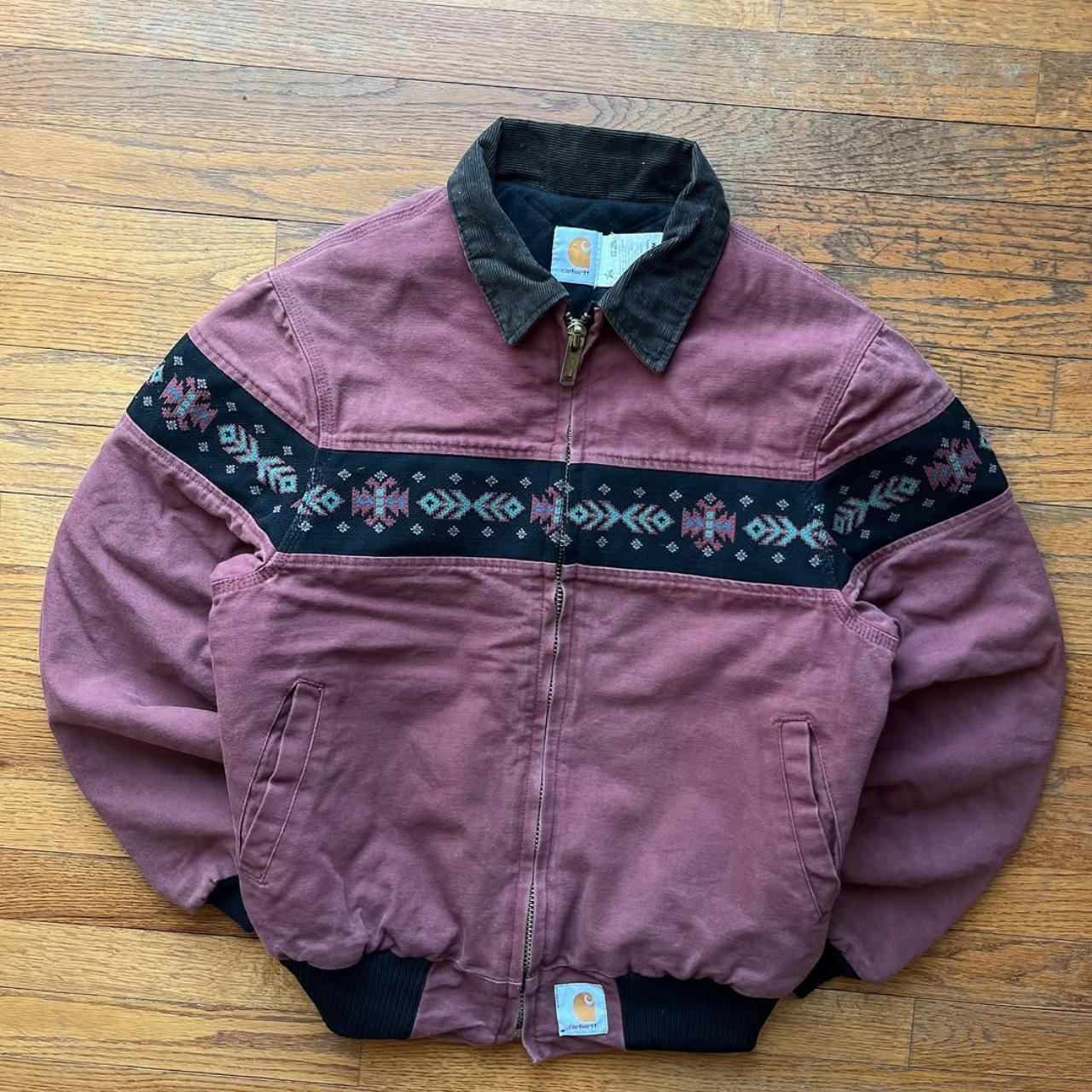 Faded Redwood Southwest Aztec Carhartt Santa Fe... - Depop