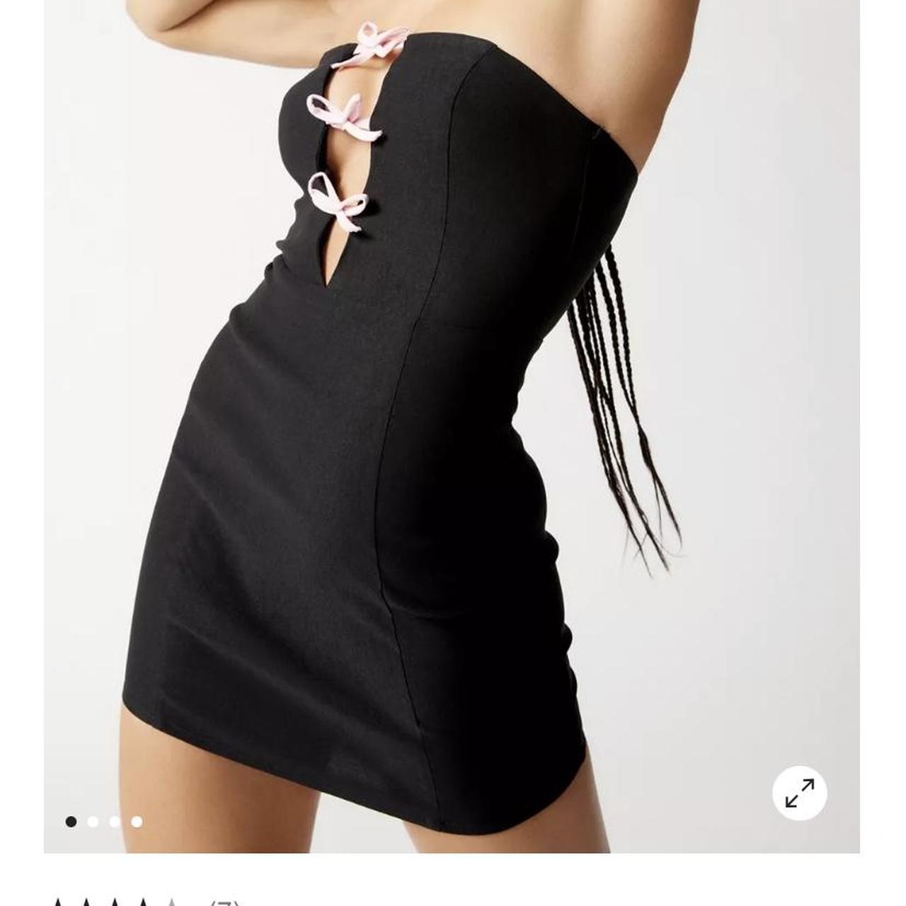 Motel Rocks Novara Black and Pink Bows Mini... - Depop