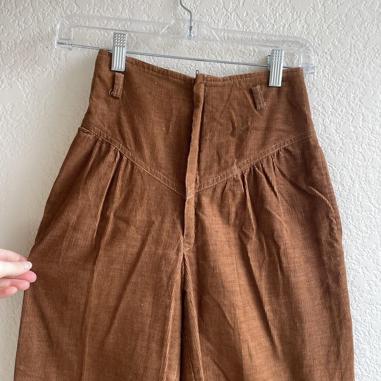 🤎🐎 70s Vintage Western Super High Rise Pants Size 3... - Depop