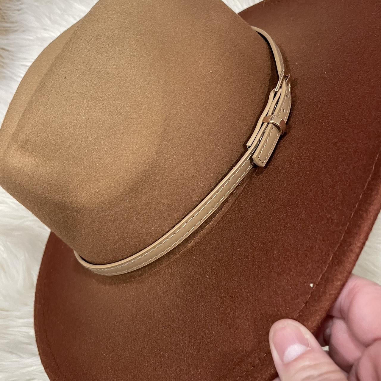 A Men's Western Cowboy Hat Retro Felt Top Hat Brand... - Depop