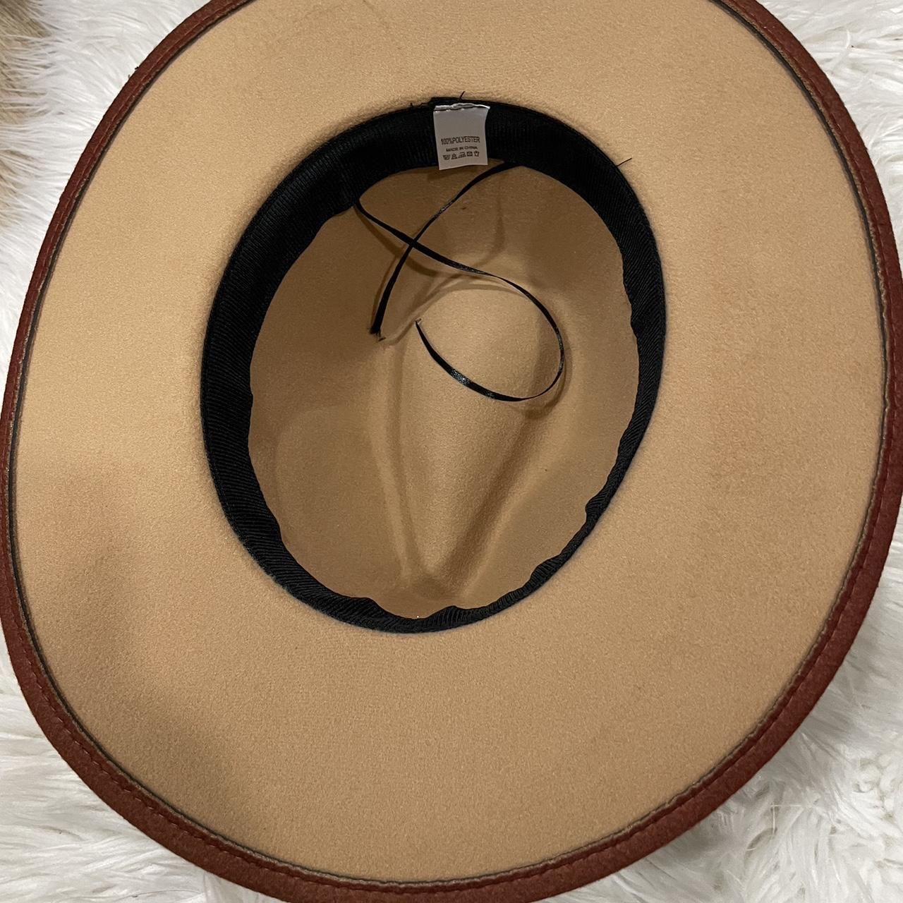 A Men's Western Cowboy Hat Retro Felt Top Hat Brand... - Depop
