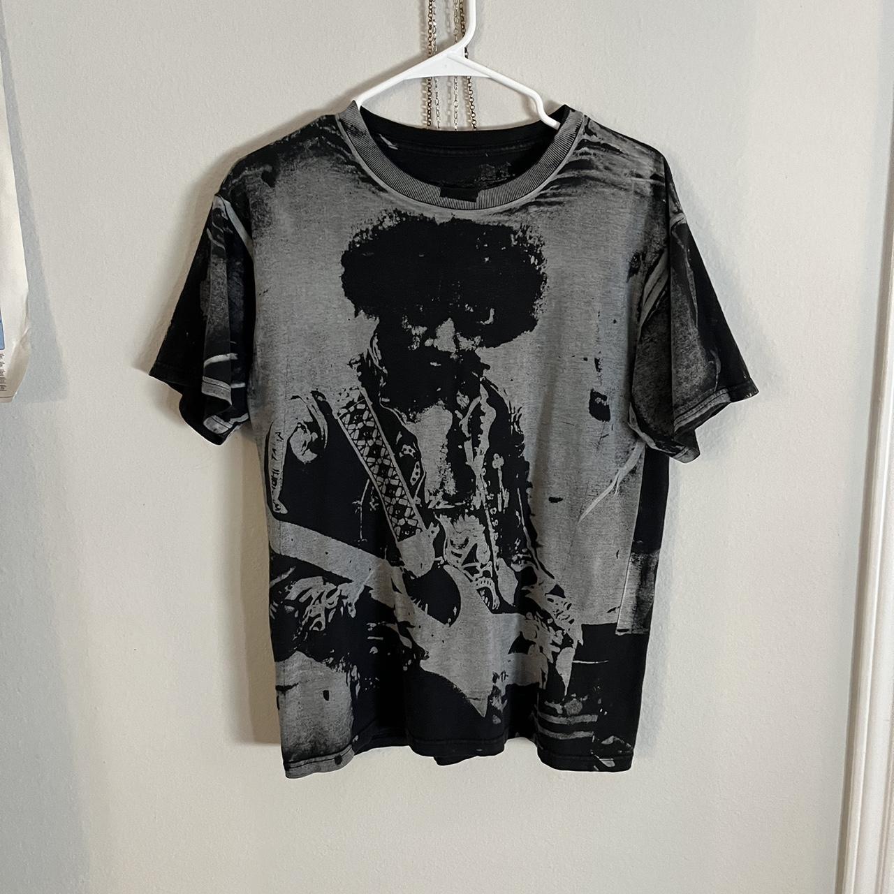 Cool Jimi Hendrix full print shirt Super faint label... - Depop