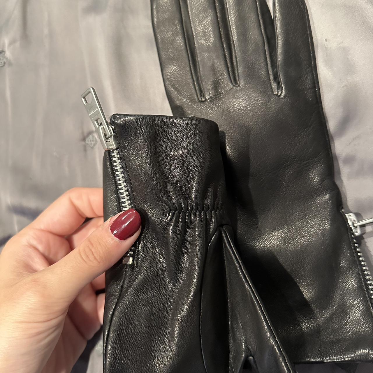 ALL SAINTS leather gloves. never worn, practically... - Depop