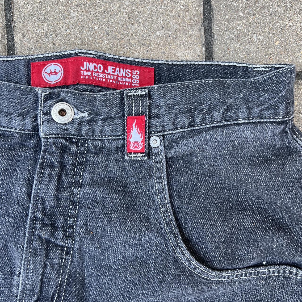 RARE Flame Snakes Black Tribal JNCOs 32x32 Perfect... - Depop