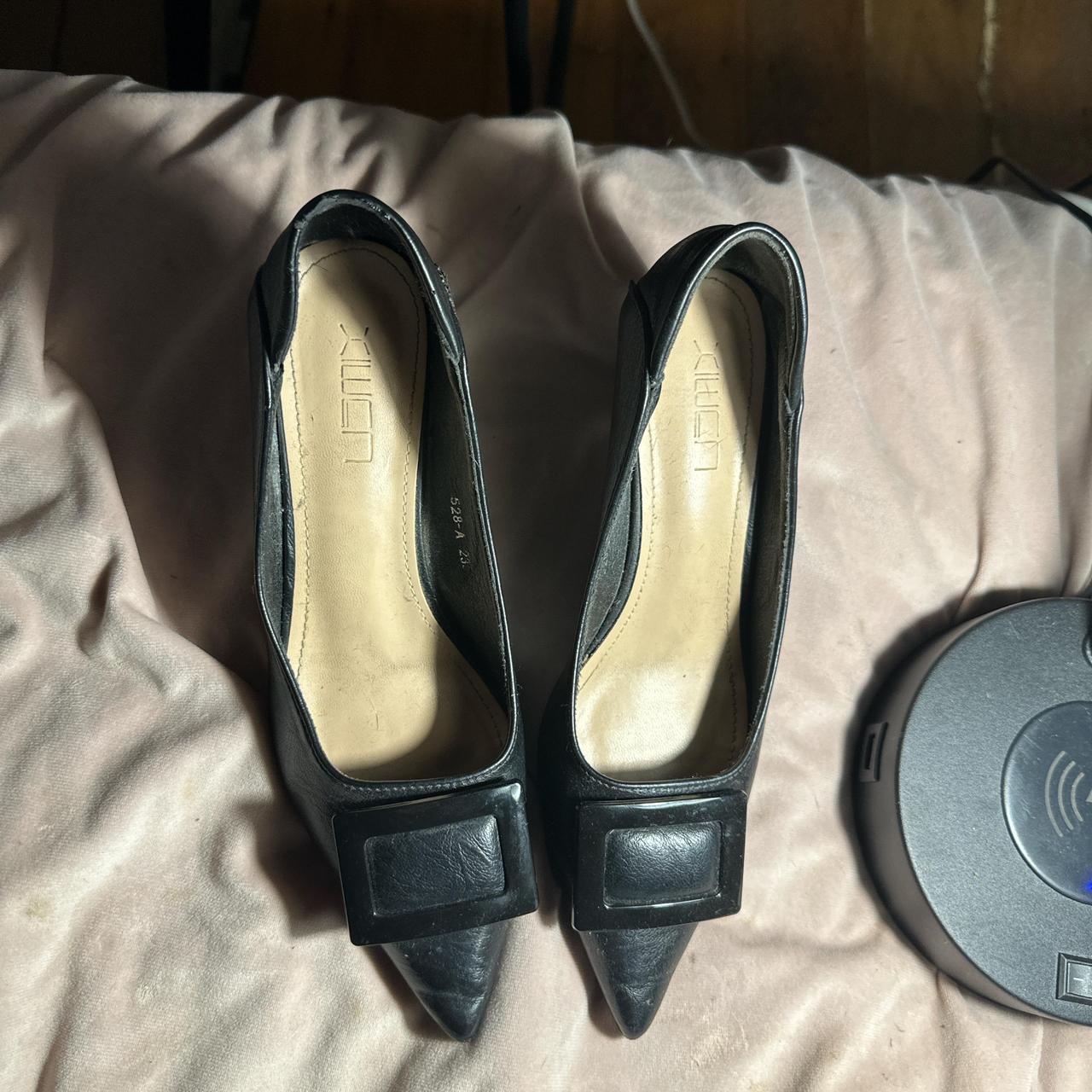 Black Kitten Heals Size 37 In Great Condition Depop