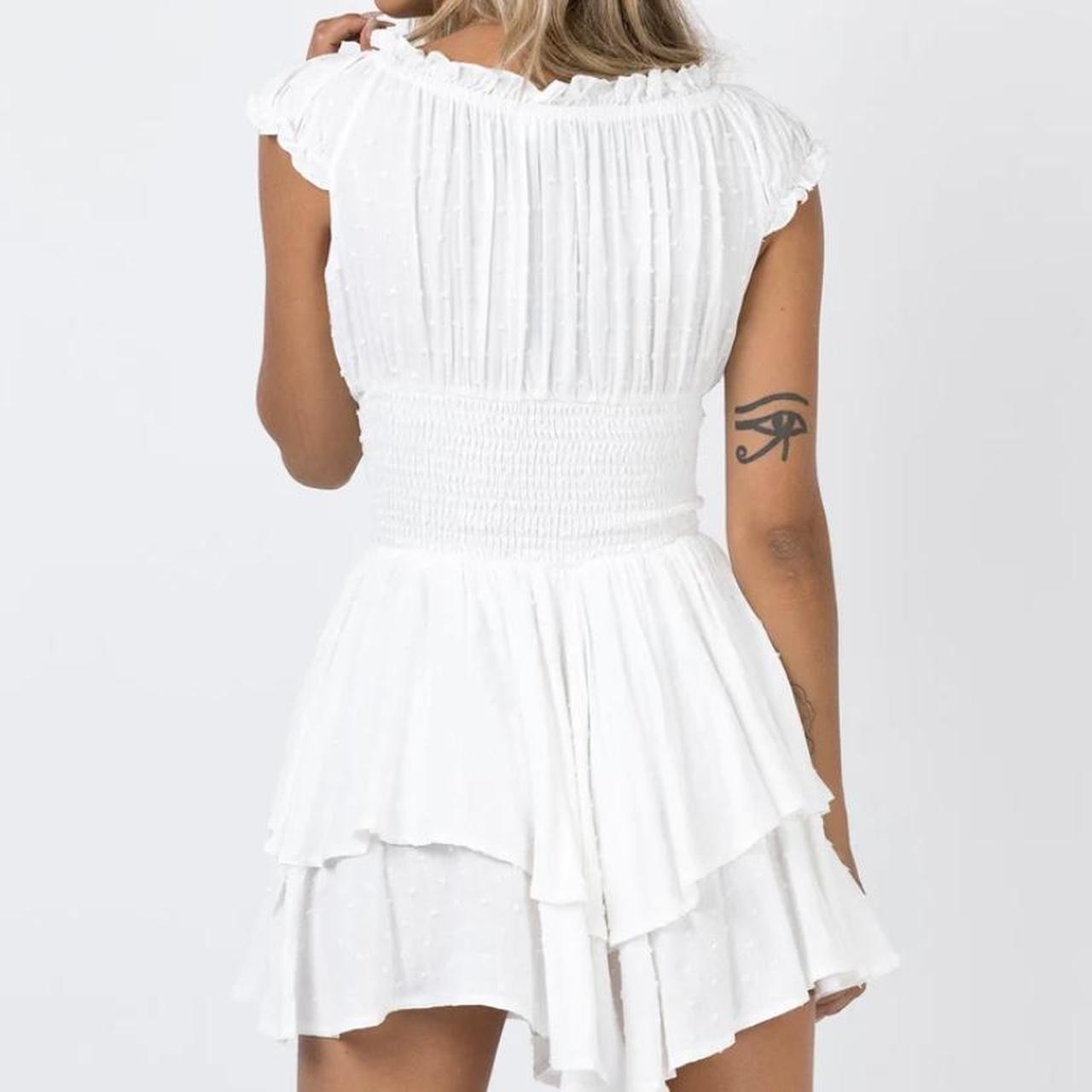 Princess Polly Women's White Playsuit-romper | Depop