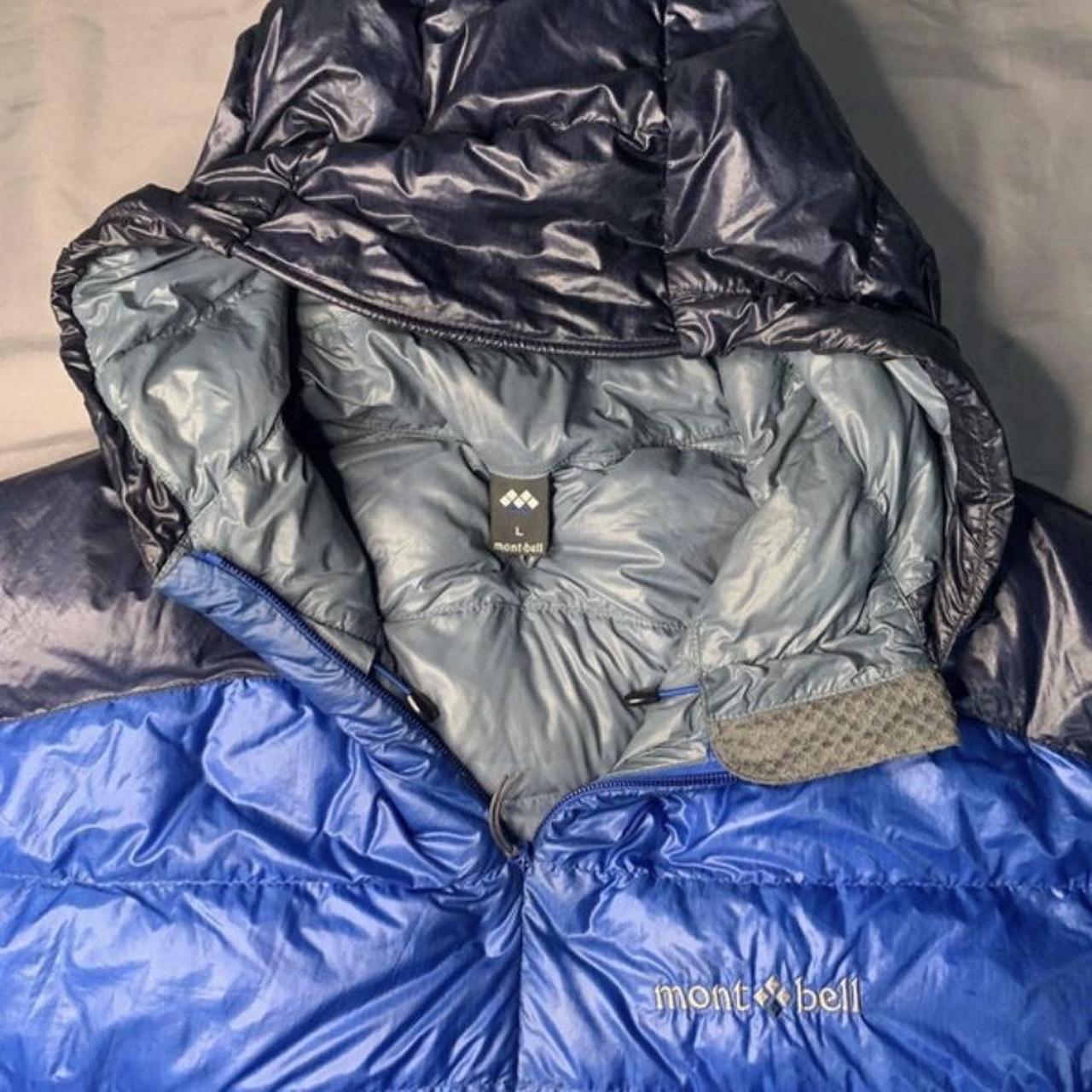Blue montbell down puffer Size L Great condition... - Depop