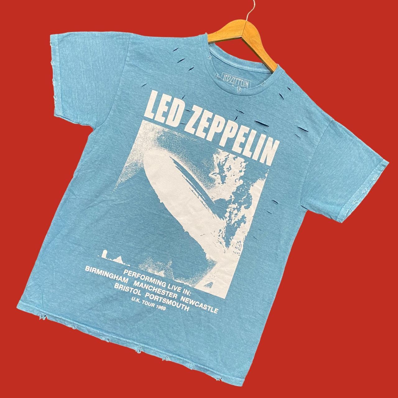 Led Zeppelin Live In Manchester distressed Rock... - Depop
