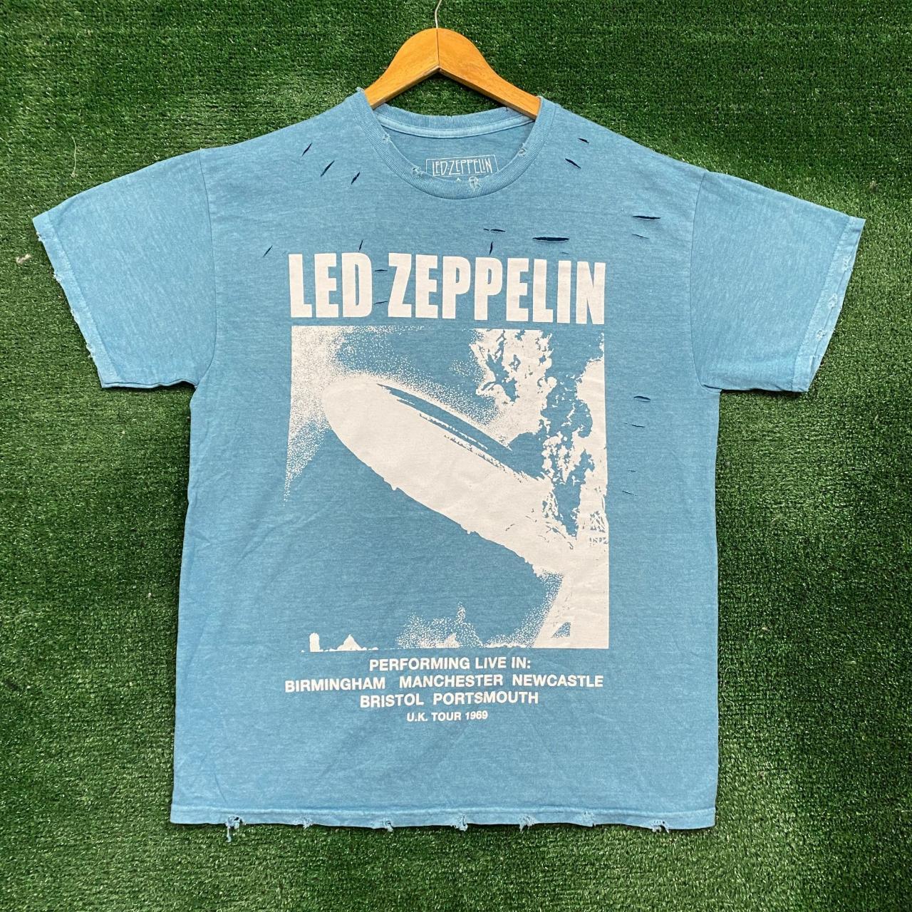 Led Zeppelin Live In Manchester distressed Rock... - Depop