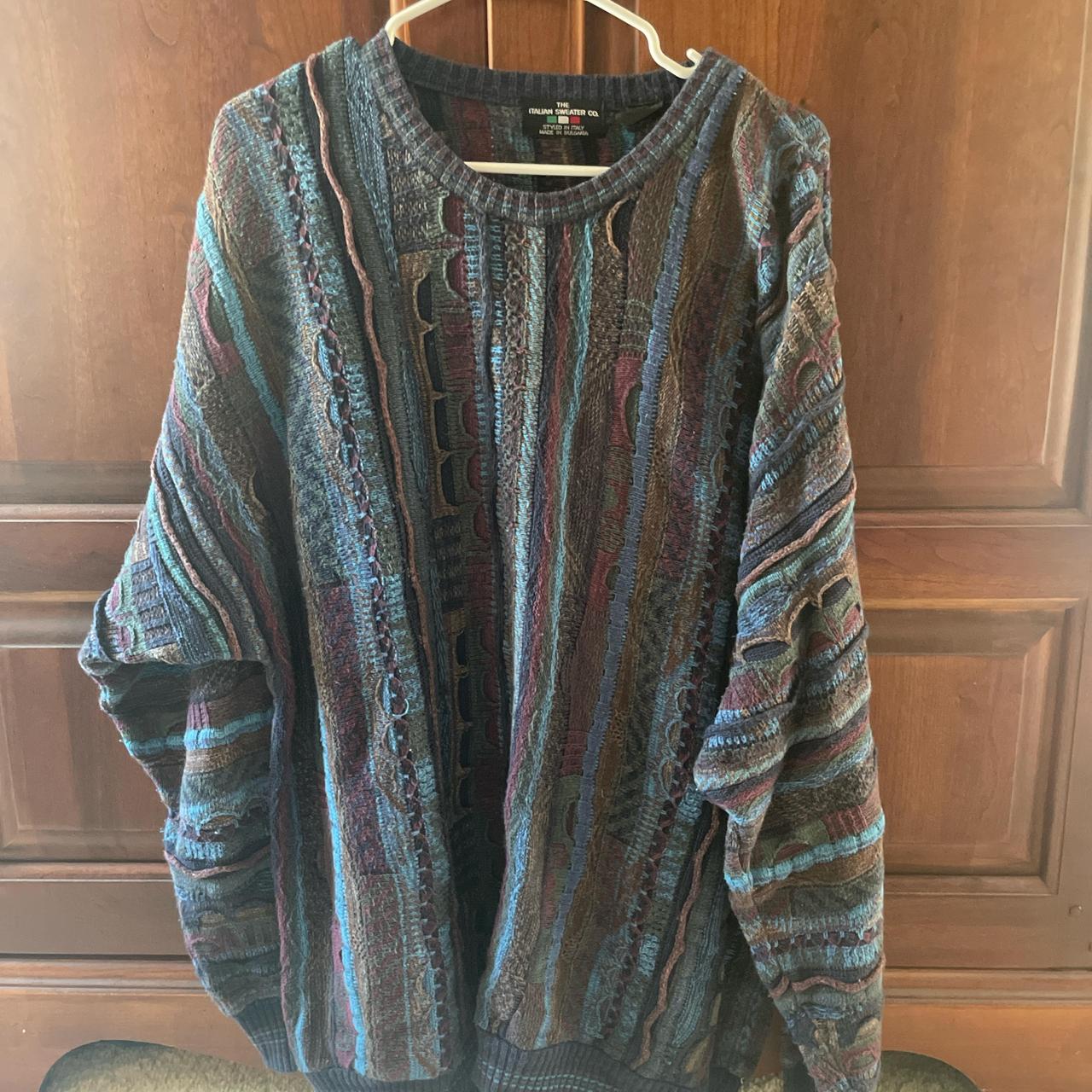 insane vintage sweater that gives coogi vibes brand... - Depop
